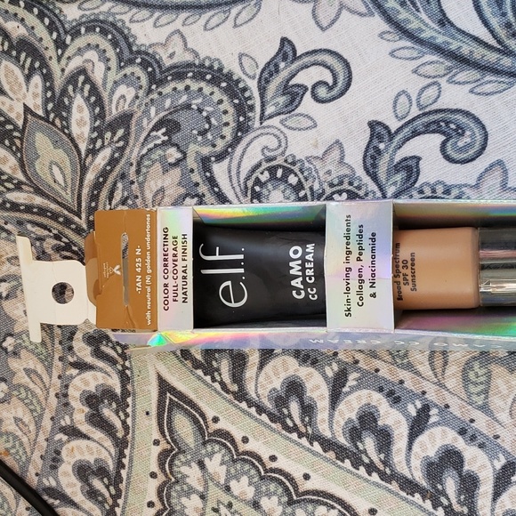 ELF | Makeup | Elf Camo Cc Cream Spf 3 Sunscreen 05oz Color Tan 425 N ...
